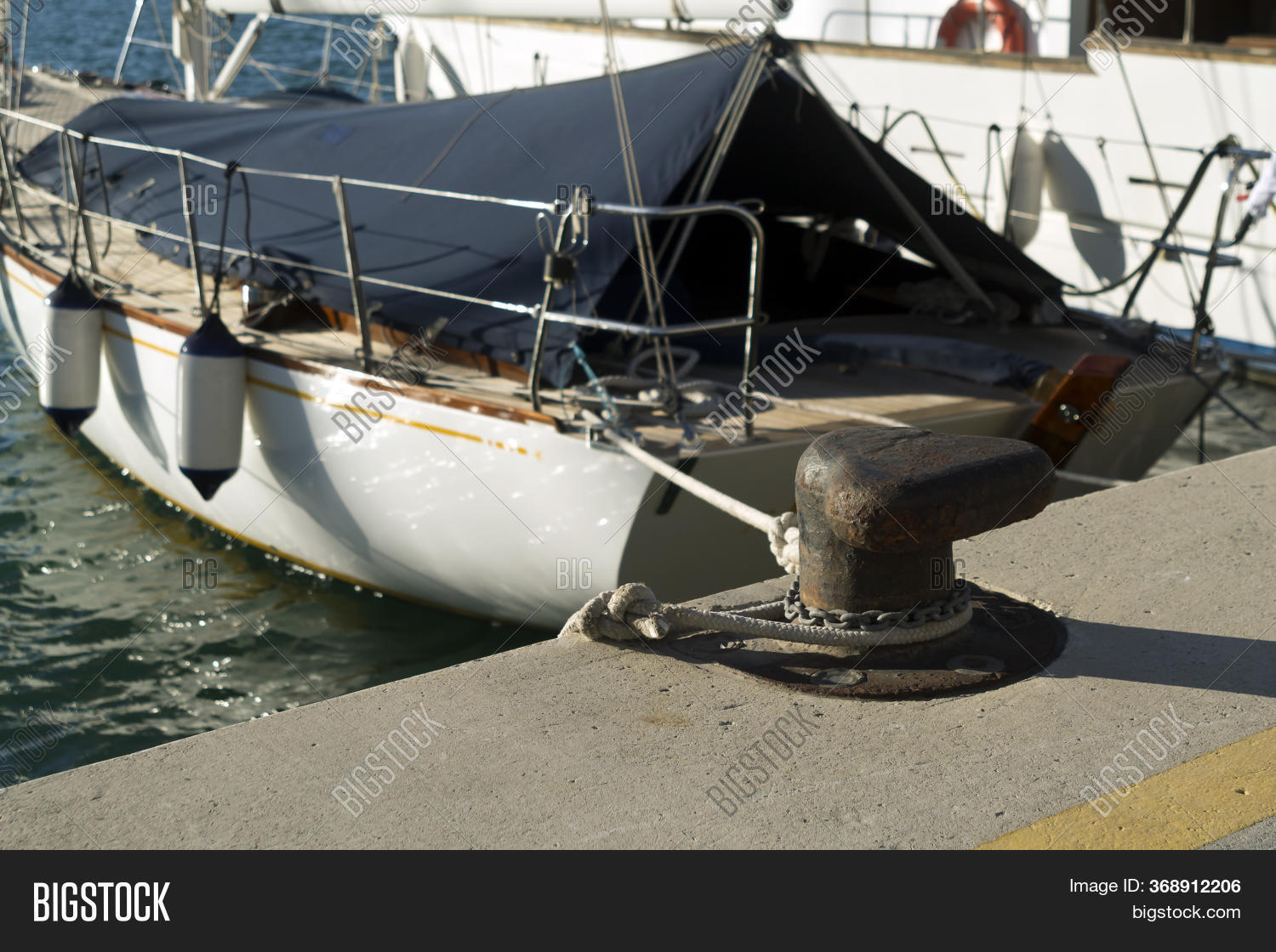 Metal Mooring Post Image & Photo (Free Trial) | Bigstock