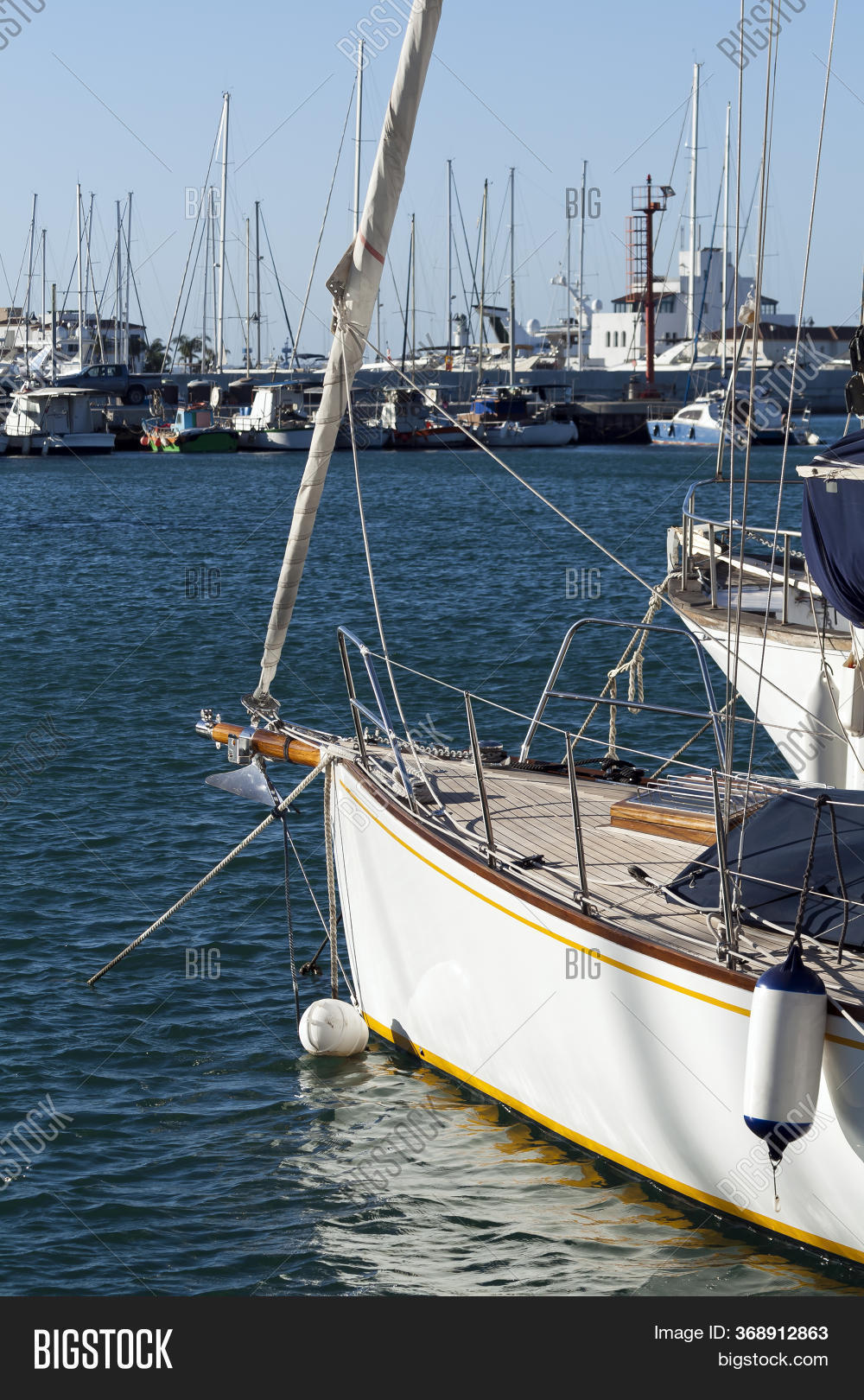 Boats Yachts Moored Image & Photo (Free Trial) | Bigstock