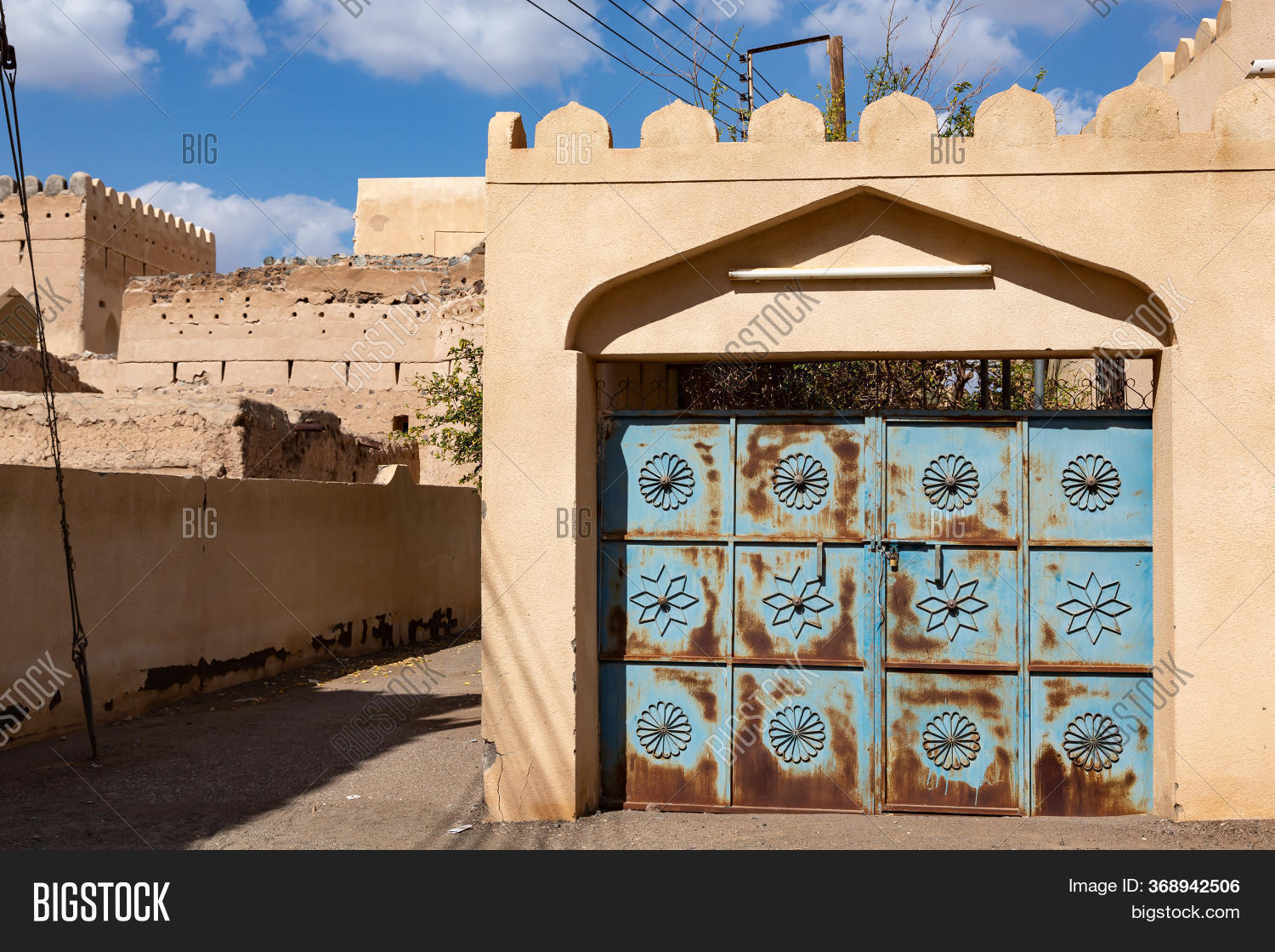 Rusty Blue Gate Image & Photo (Free Trial) | Bigstock