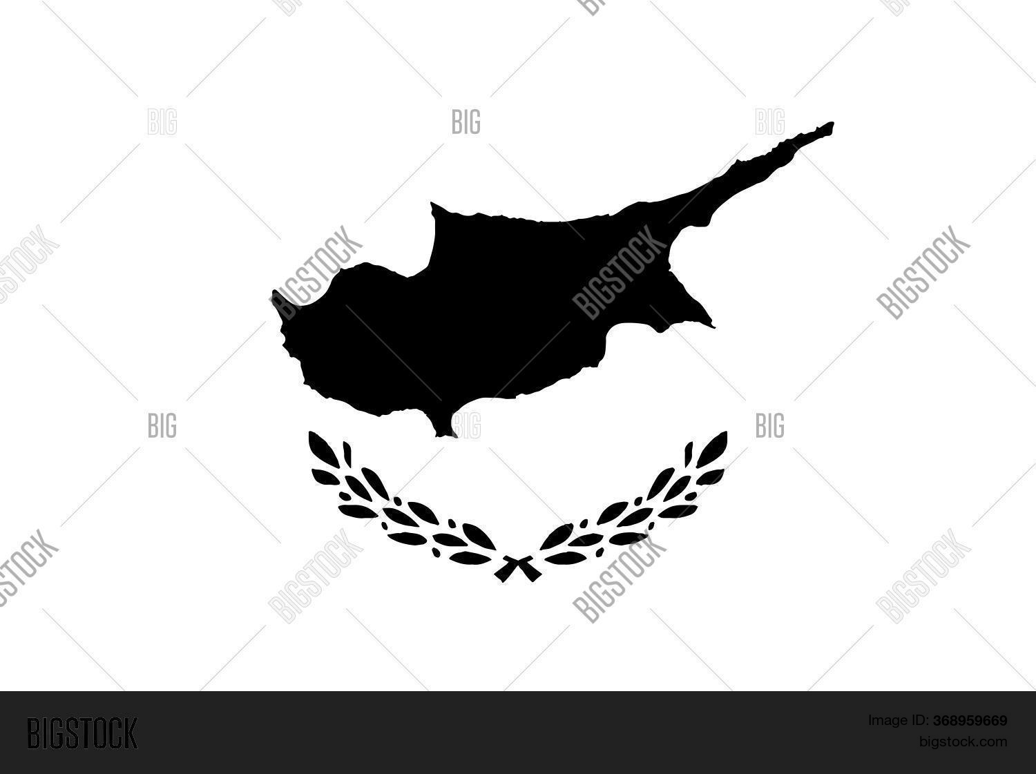 Cyprus Flag Black Vector & Photo (Free Trial) | Bigstock