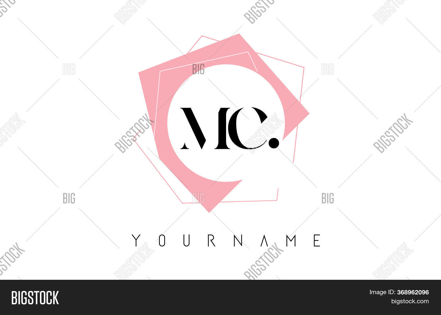 Geometric Mc M C Vector & Photo (Free Trial) | Bigstock