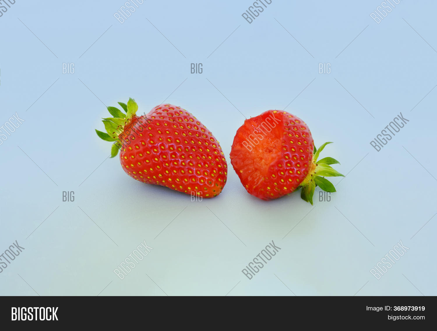 Two Strawberries Image & Photo (Free Trial) | Bigstock