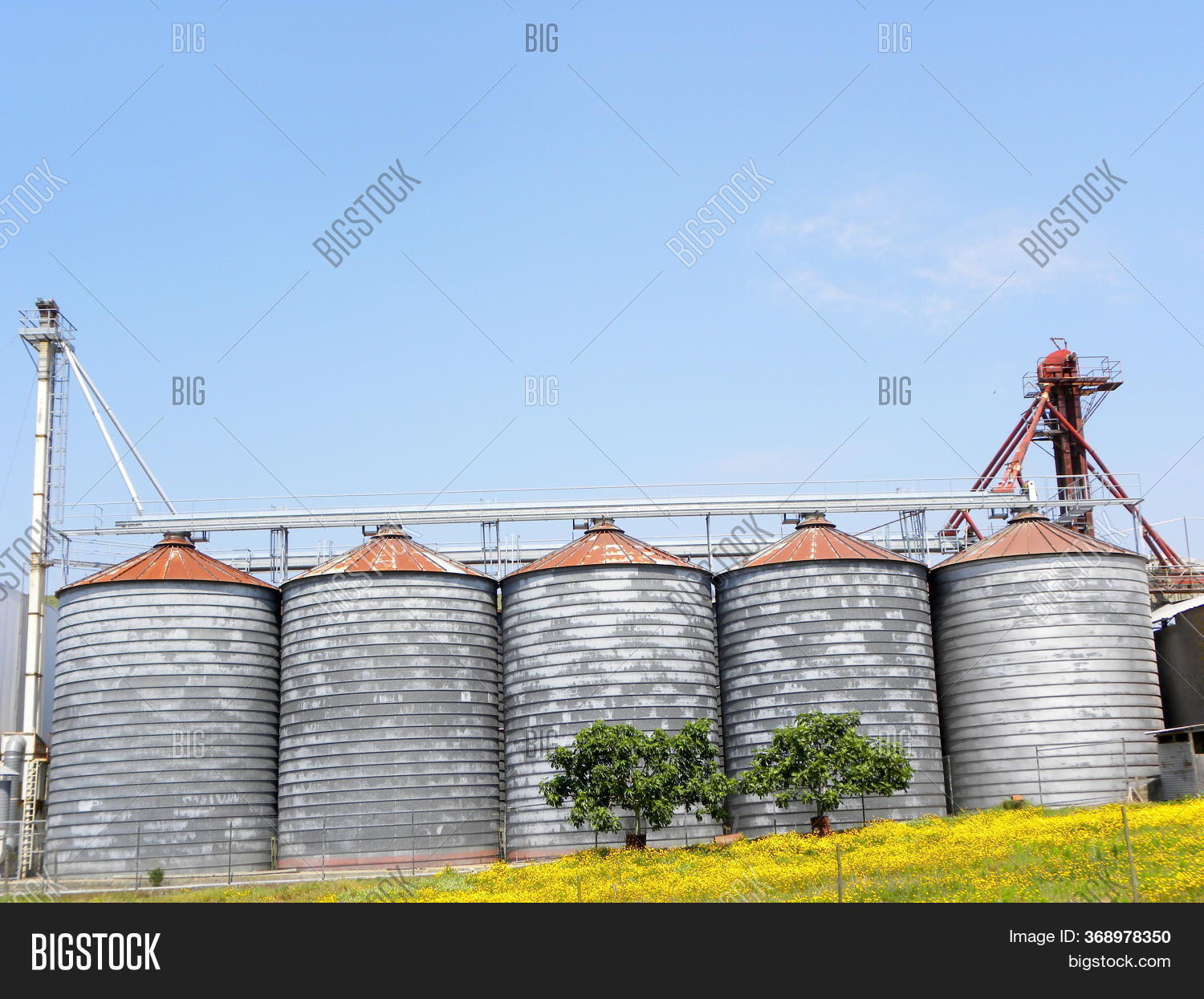 Storage Tanks Grain. Image & Photo (Free Trial) | Bigstock