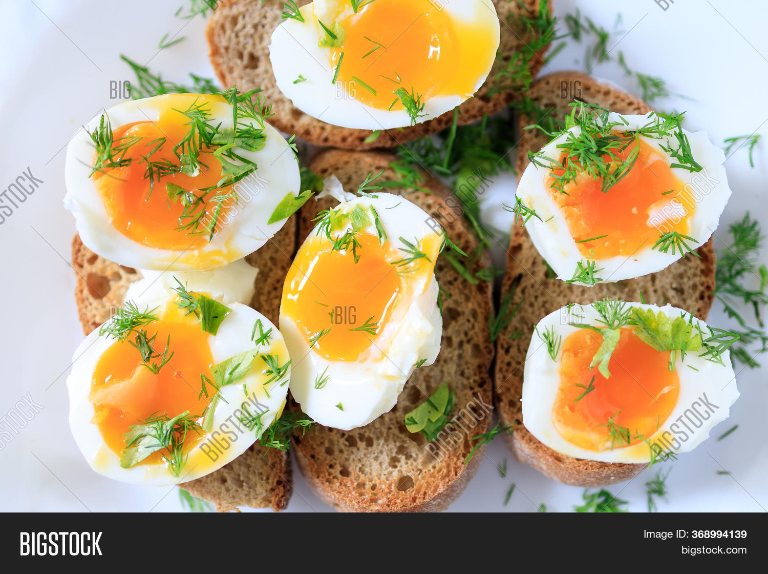 Soft-boiled Egg Halves Image & Photo (Free Trial) | Bigstock