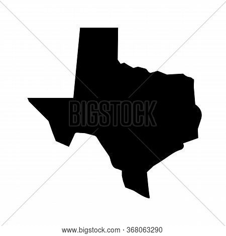 State Texas Map Black Vector & Photo (Free Trial) | Bigstock