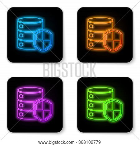 Glowing Neon Server Vector & Photo (Free Trial) | Bigstock