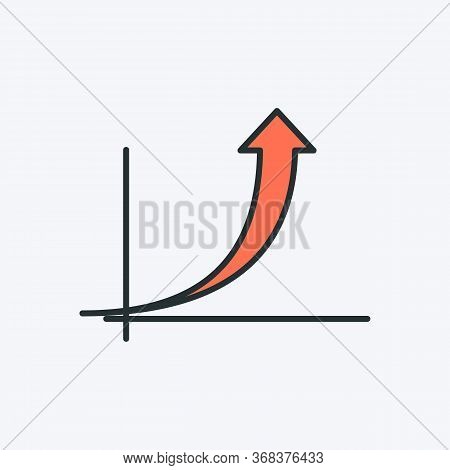 Graph Arrow Icon. Vector & Photo (Free Trial) | Bigstock