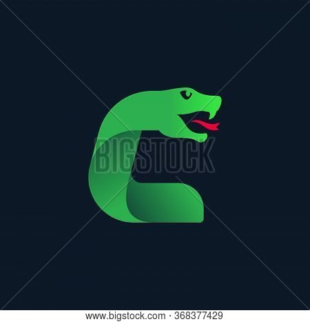 C Letter Logo Snake Vector & Photo (Free Trial) | Bigstock