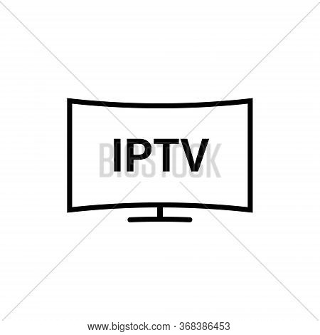 Iptv Vector Line Icon Vector & Photo (Free Trial) | Bigstock
