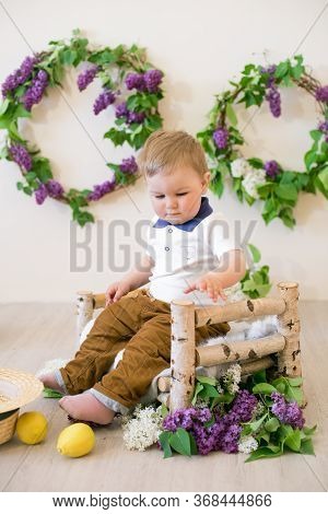 Little Boy Spring Image & Photo (Free Trial) | Bigstock
