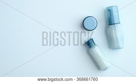 Blue Cosmetic Bottles Image & Photo (Free Trial) | Bigstock