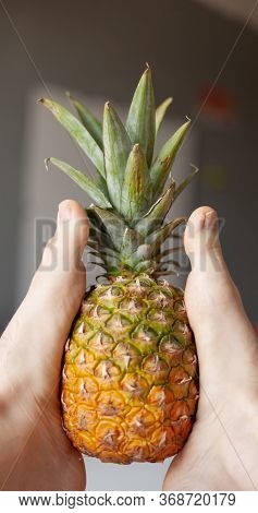 Close- Mans Feet Hold Image & Photo (Free Trial) | Bigstock