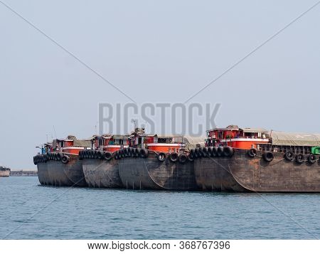 Five Empty Barges Image & Photo (Free Trial) | Bigstock