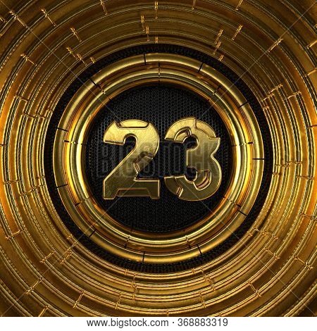Gold Number 23 (number Image & Photo (Free Trial) | Bigstock