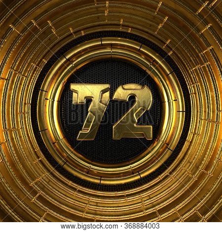 Gold Number 72 (number Image & Photo (Free Trial) | Bigstock