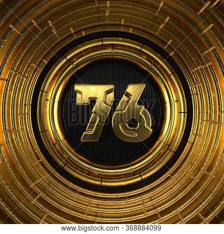 Gold Number 76 (number Image & Photo (Free Trial) | Bigstock