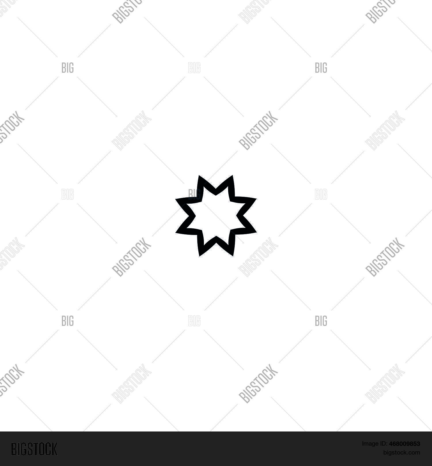 8-pointed Star Icon. Vector & Photo (Free Trial) | Bigstock