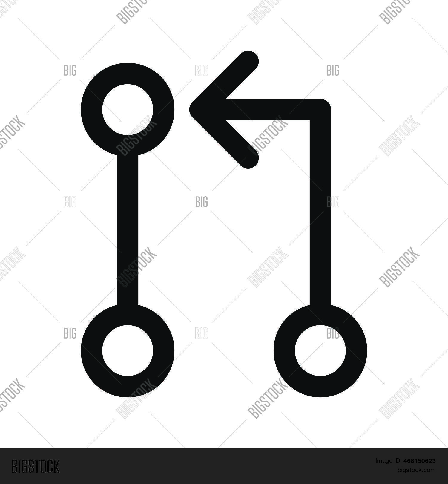 Git Pull Request Icon Vector & Photo (Free Trial) | Bigstock