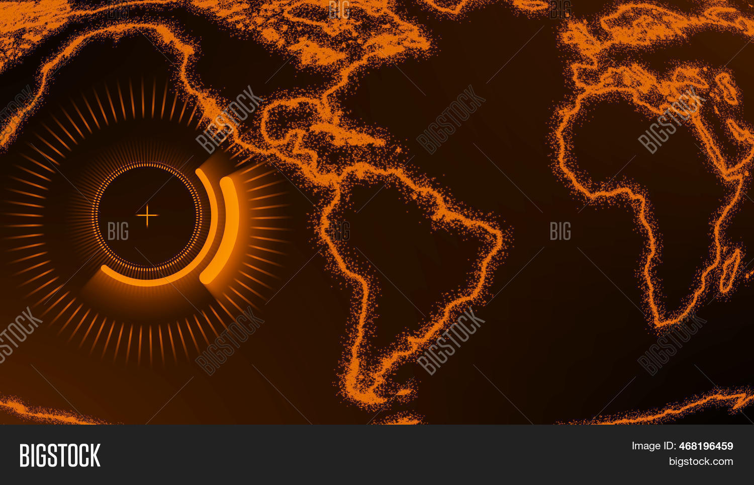 Techy Earth Map Image & Photo (Free Trial) | Bigstock