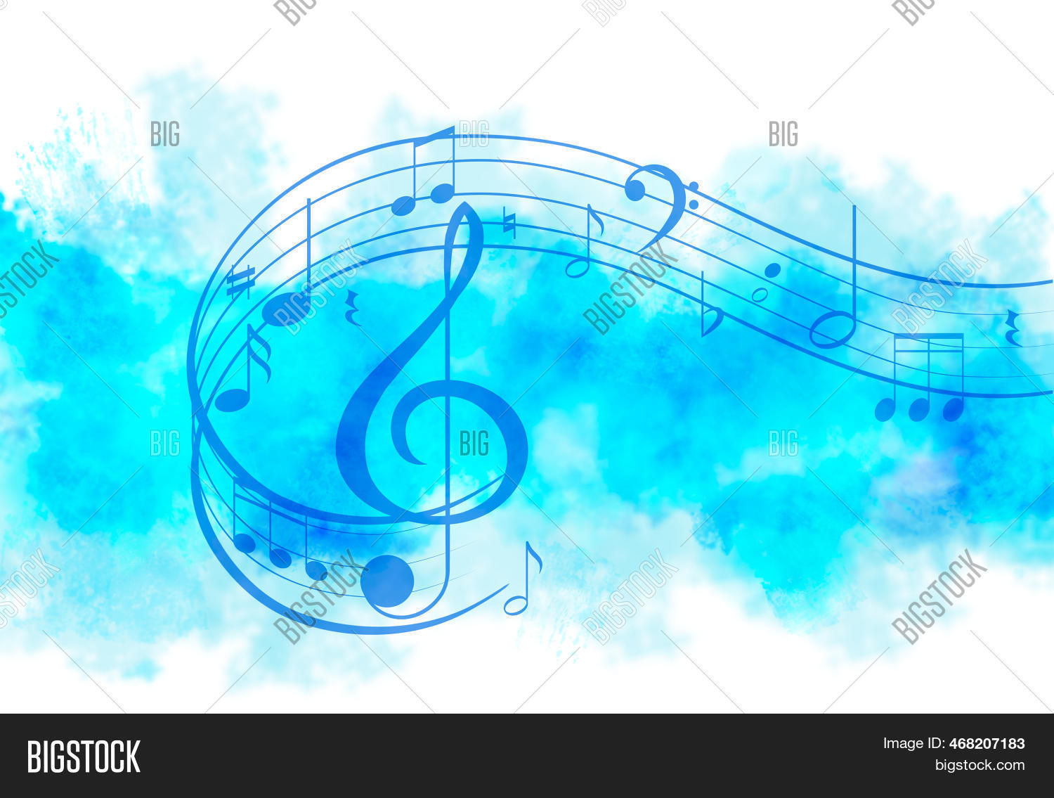 Swirly Staff Music Image & Photo (Free Trial) | Bigstock