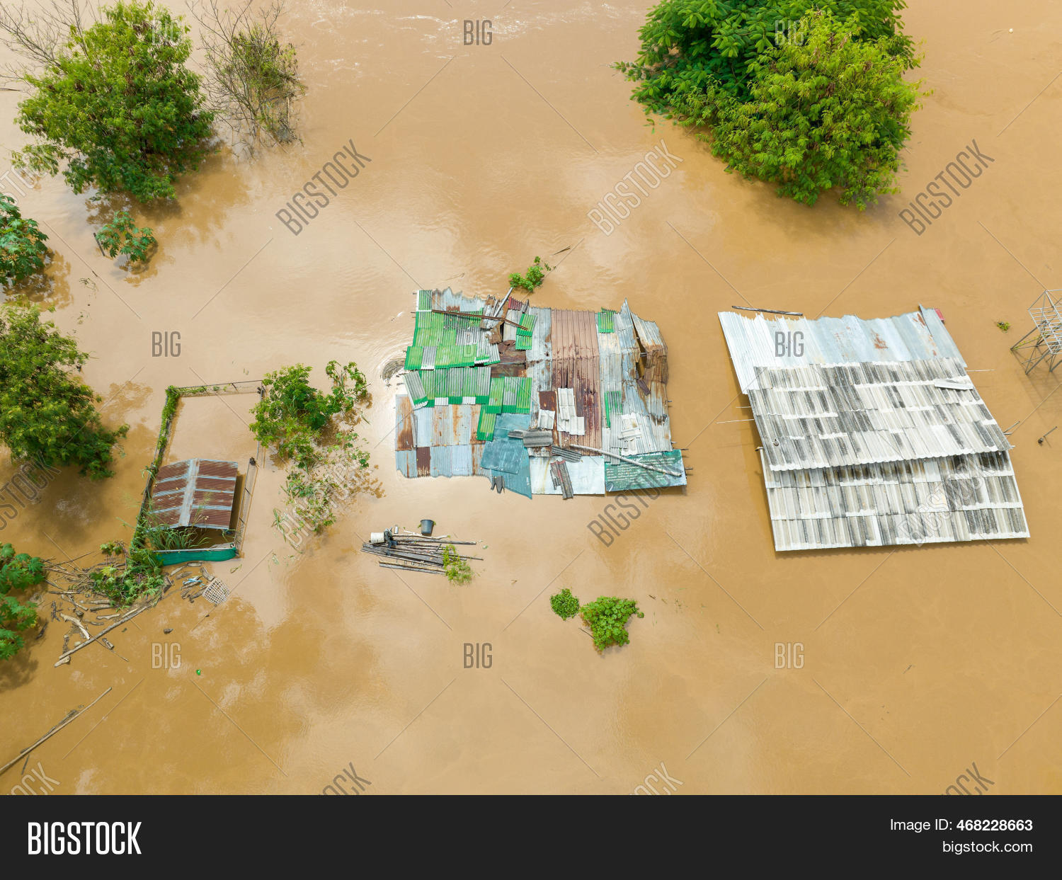 Aerial View Flood Image & Photo (Free Trial) | Bigstock