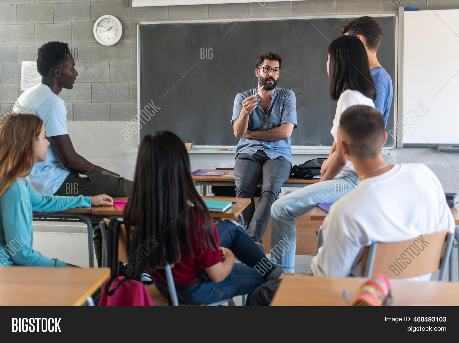 Young Teacher Talking Image & Photo (Free Trial) | Bigstock