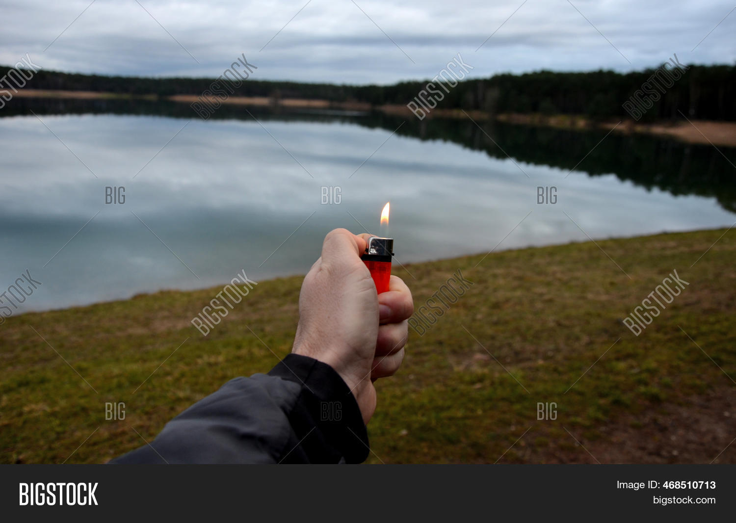 Man Holds Lighter His Image & Photo (Free Trial) | Bigstock