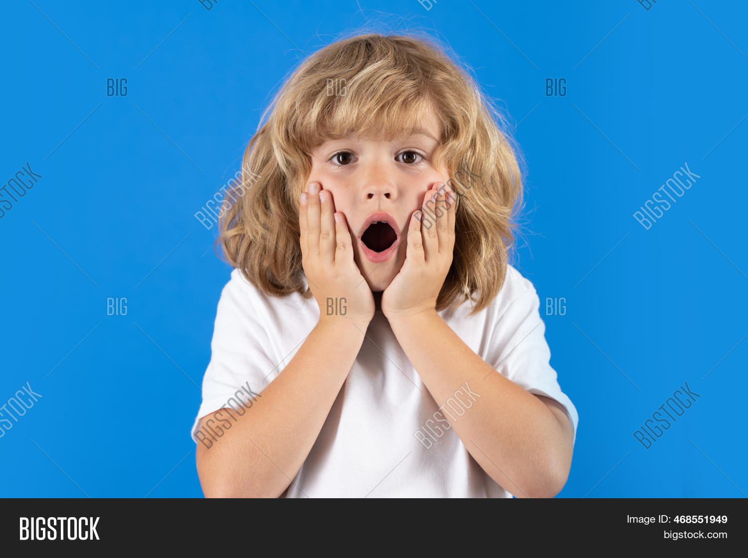 Shocked Child Keeping Image & Photo (Free Trial) | Bigstock