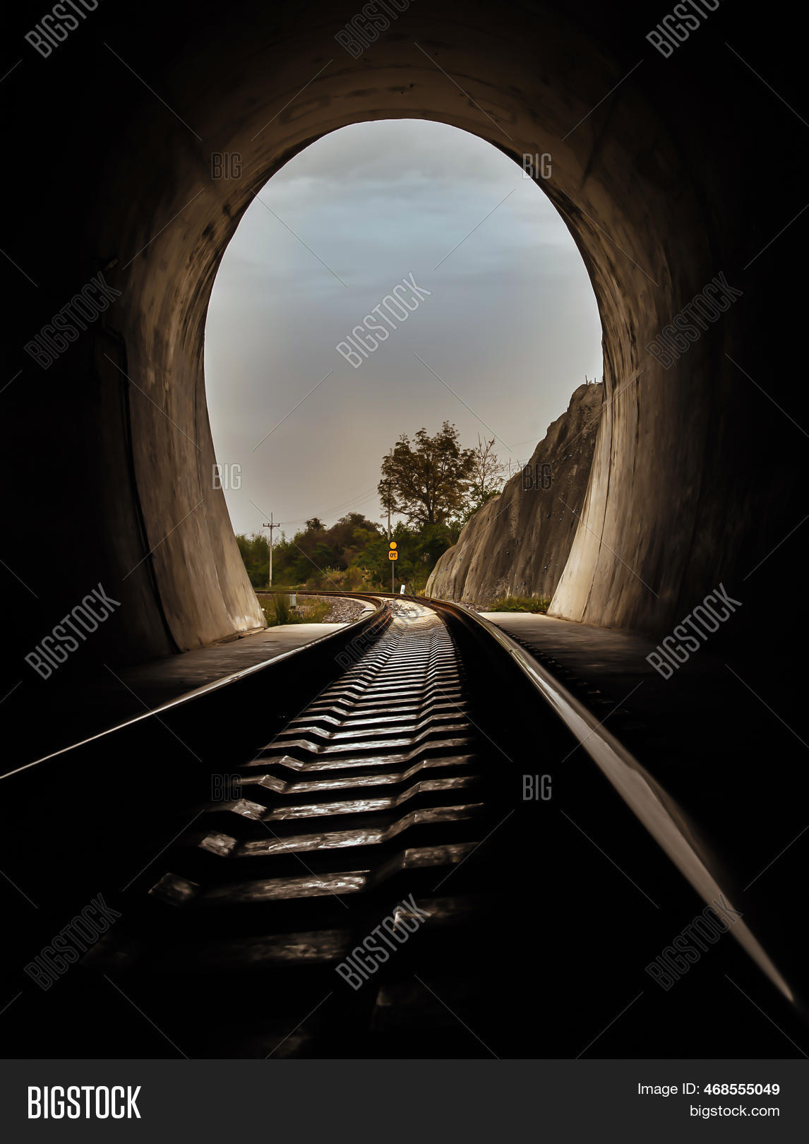 Inside Railroad Tunnel Image & Photo (Free Trial) | Bigstock