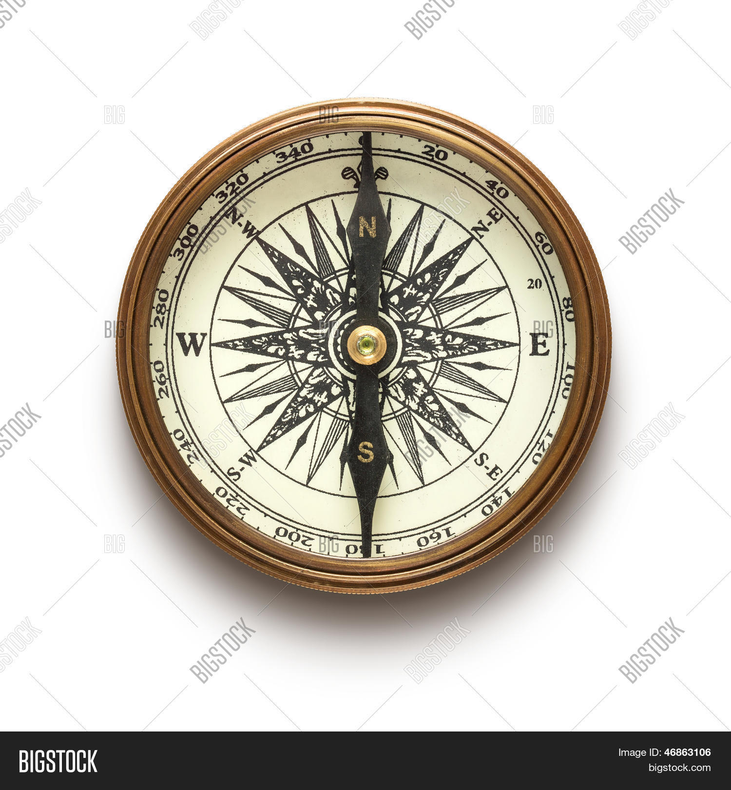 Vintage Compass Image & Photo (Free Trial) | Bigstock