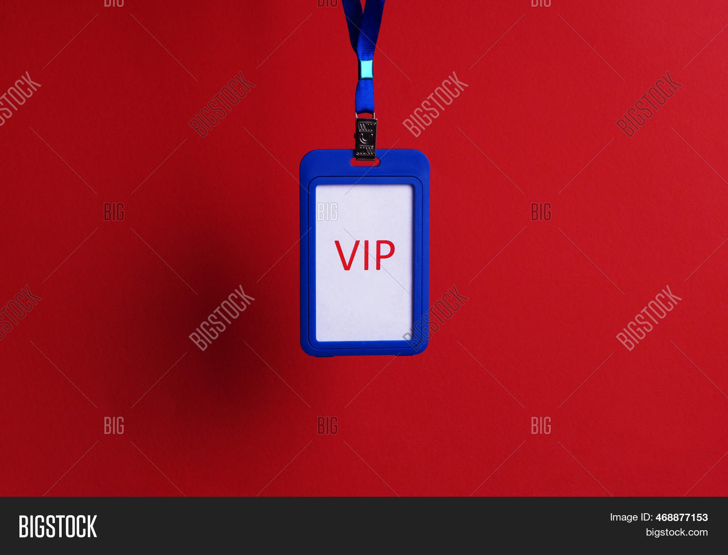 Blue Plastic Vip Badge Image & Photo (Free Trial) | Bigstock