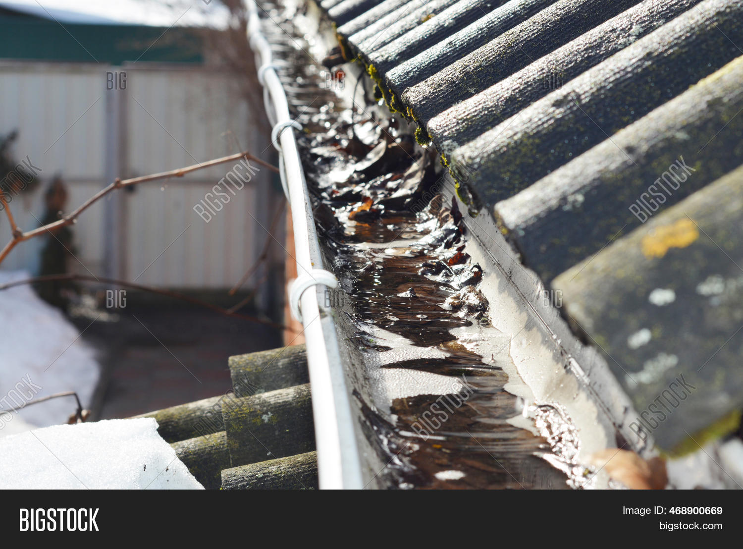 Spring Roof Gutter Image & Photo (Free Trial) | Bigstock