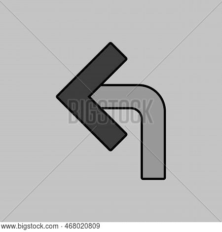 Turn Left Arrow Vector & Photo (Free Trial) | Bigstock