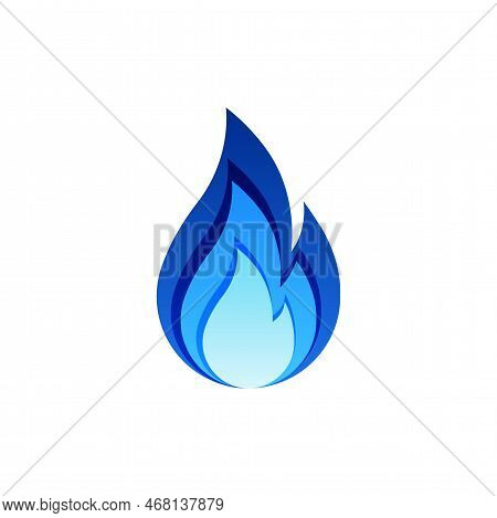 Blue Gas Icon Logo Vector & Photo (Free Trial) | Bigstock