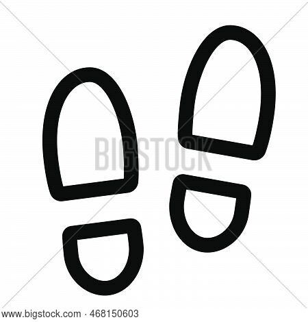 Footsteps Icon Line Vector & Photo (Free Trial) | Bigstock