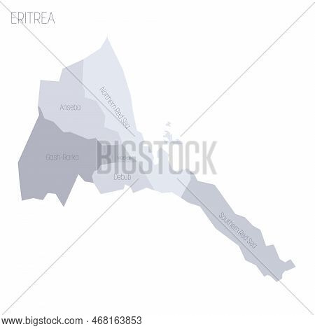 Eritrea Political Map Vector & Photo (Free Trial) | Bigstock