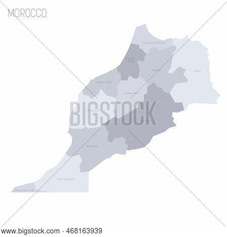 Morocco Political Map Vector & Photo (Free Trial) | Bigstock
