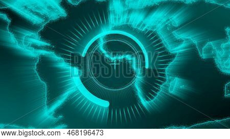 Techy Earth Map Image & Photo (Free Trial) | Bigstock