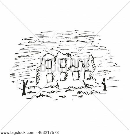 Outline Destroyed Vector & Photo (Free Trial) | Bigstock