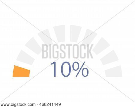 Segmented Half Circle Vector & Photo (Free Trial) | Bigstock