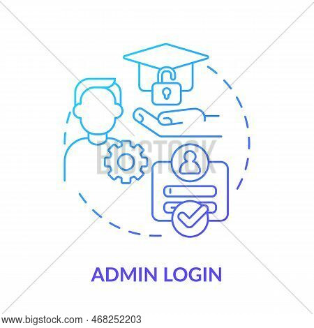Admin Login Blue Vector & Photo (Free Trial) | Bigstock