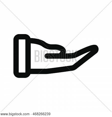 Hand Icon Line Vector & Photo (Free Trial) | Bigstock