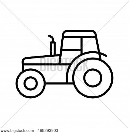 Tractor Outline Icon Vector & Photo (Free Trial) | Bigstock