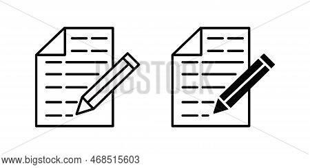 Note Icon Vector. Vector & Photo (Free Trial) | Bigstock