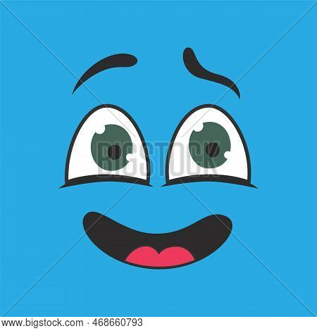 Emoticon Smiling Wide Vector & Photo (Free Trial) | Bigstock