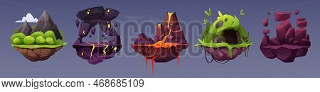 Fantastic Flying Land Vector & Photo (Free Trial) | Bigstock