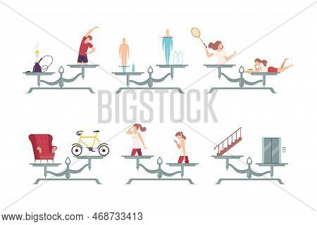 Bad Good Habits Set. Vector & Photo (Free Trial) | Bigstock