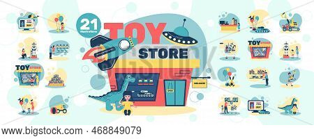 Toy Store Set Vector & Photo (Free Trial) | Bigstock
