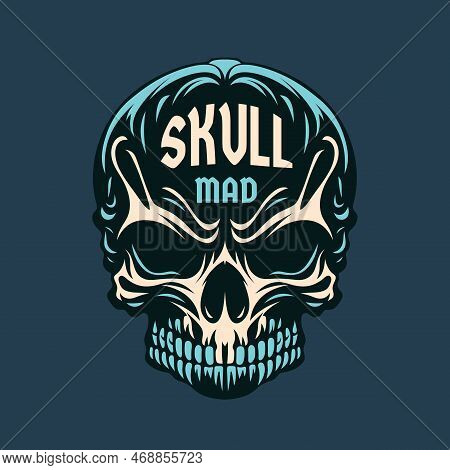 Human Skull Logo Sign Vector & Photo (Free Trial) | Bigstock