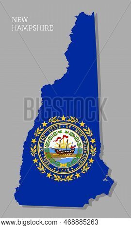 Map New Hampshire Usa Vector & Photo (Free Trial) | Bigstock
